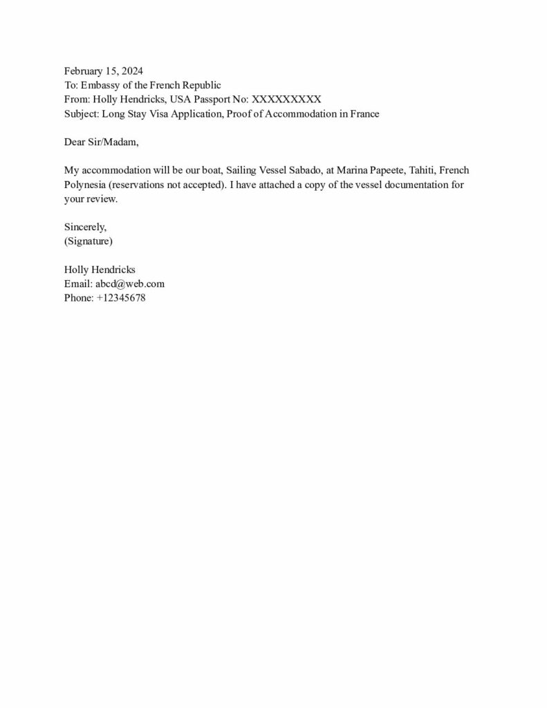 Applying for a French Polynesia Long Stay Visa from Panama - S/V Sabado ...